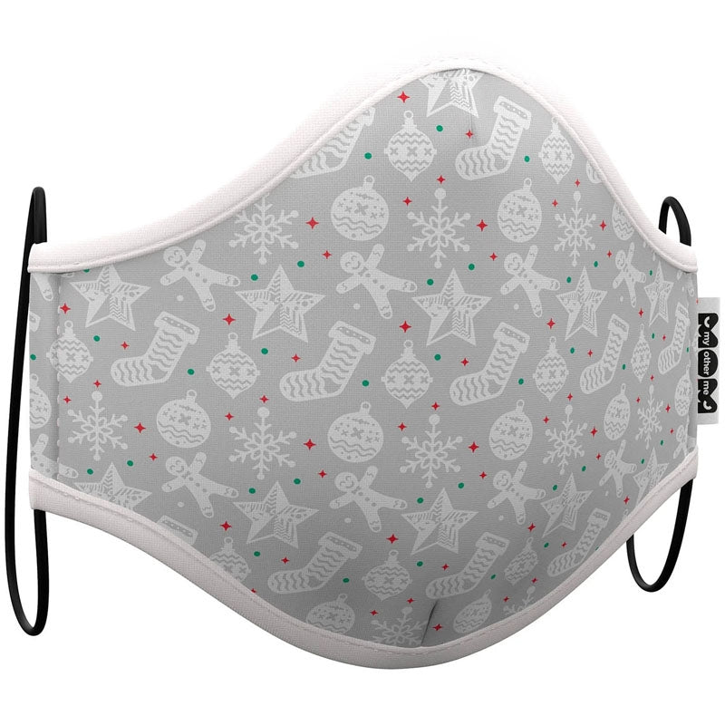 Mascarilla de Navidad Gris adulto personalizada [Compra online]