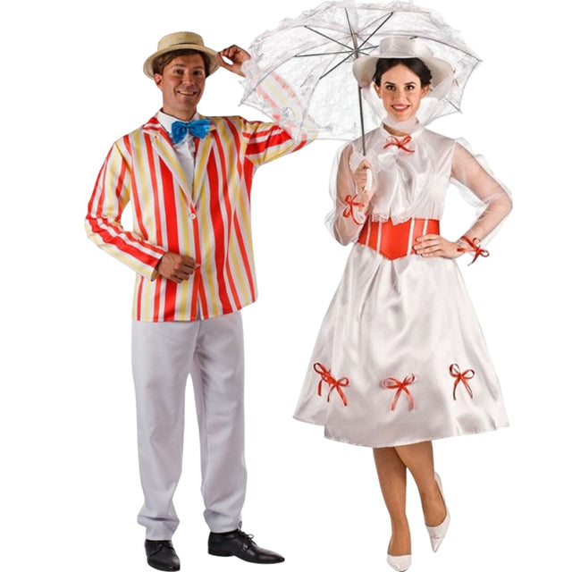 Disfraz de pareja Bert y Mary Poppins de Disney para adulto