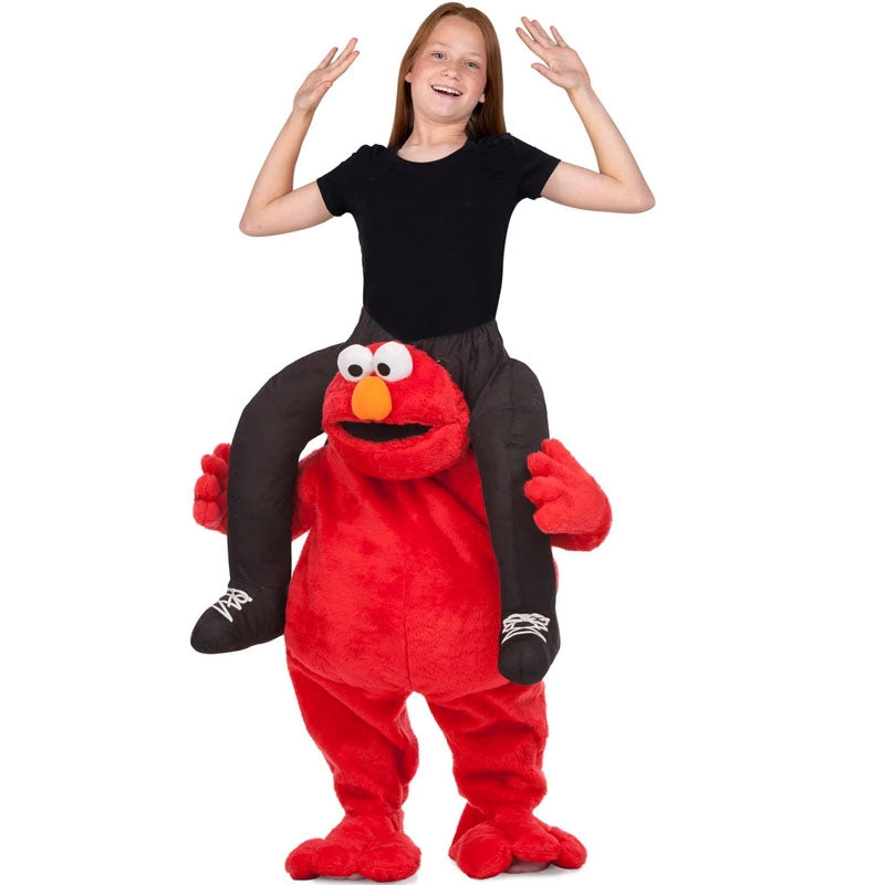Disfraz a hombros Elmo de Barrio Sésamo para Niño |【Envío en 24h】