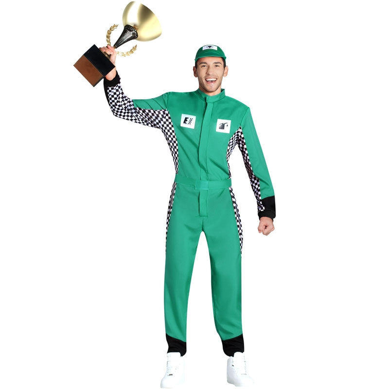 Disfraz Piloto verde de Fórmula 1 para Hombre |【Envío en 24h】