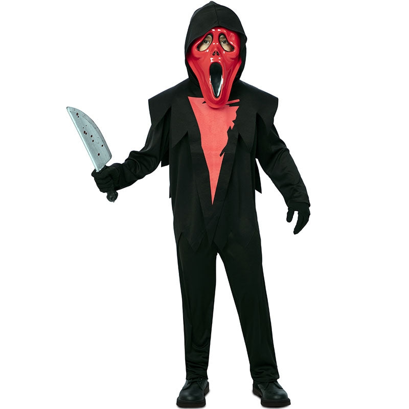 Disfraz Scream rojo para Niño |【Envío Halloween en 24h】
