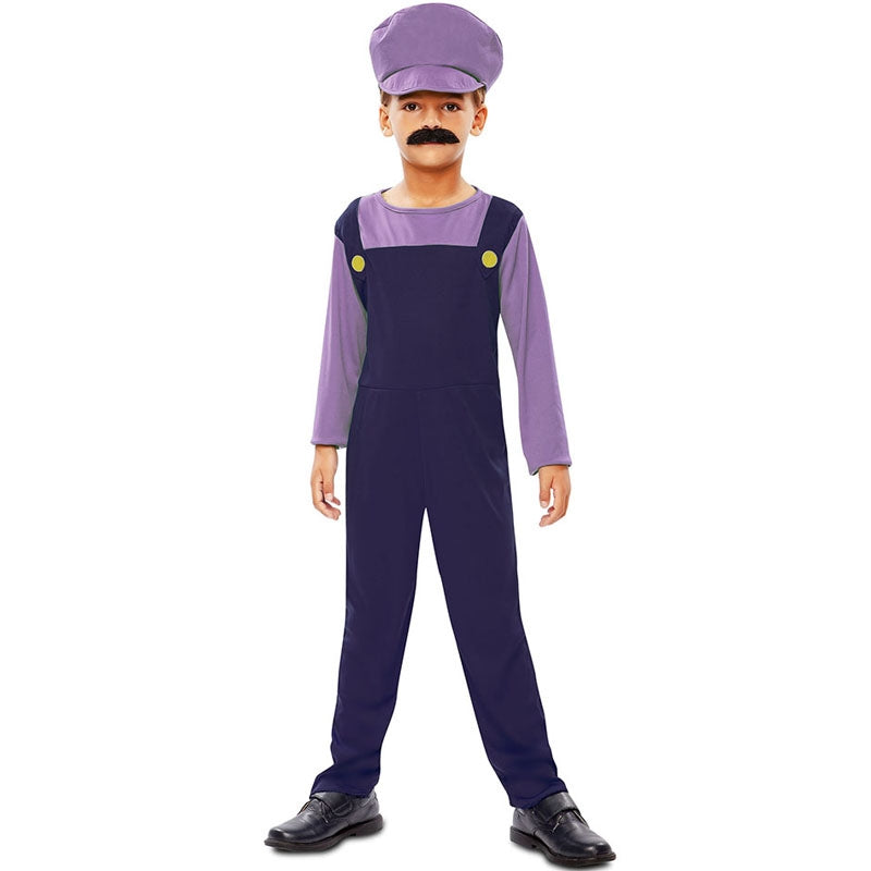 Disfraz Waluigi para Niño |【Envío en 24h】