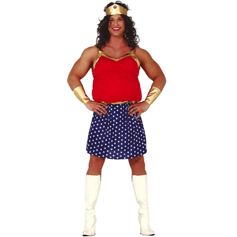 Disfraz Heroína Maravillosa Gordinflón para Hombre【Envío en 24h】