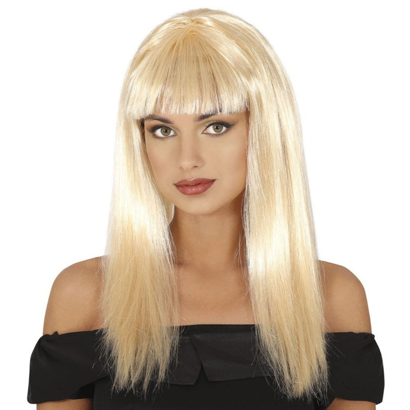 Comprar Peluca melena larga rubia de disfraz |【Envío en 24h】