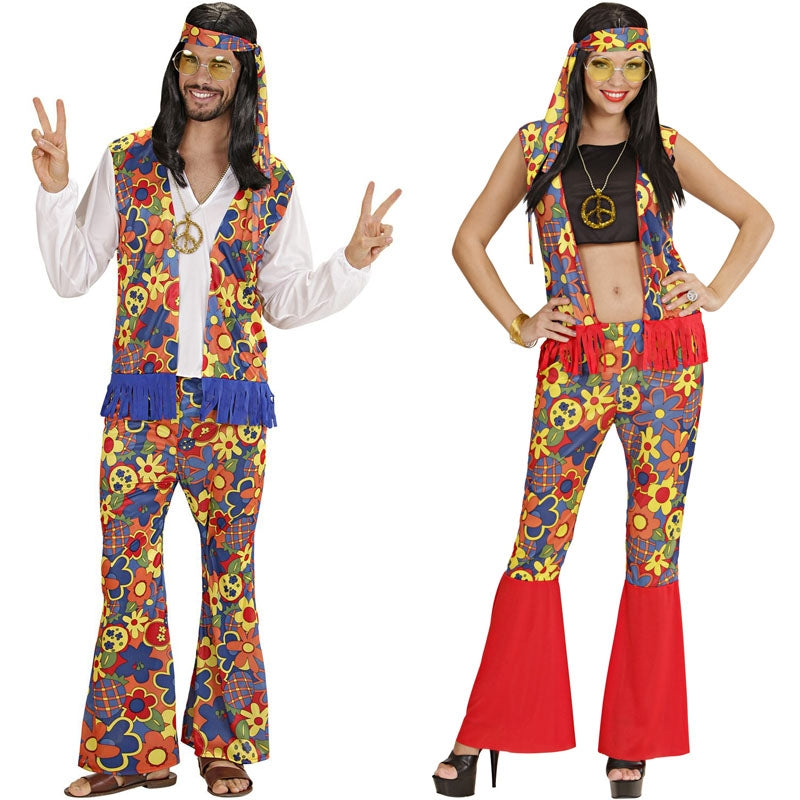Disfraz de pareja de Hippies Reggae para adulto